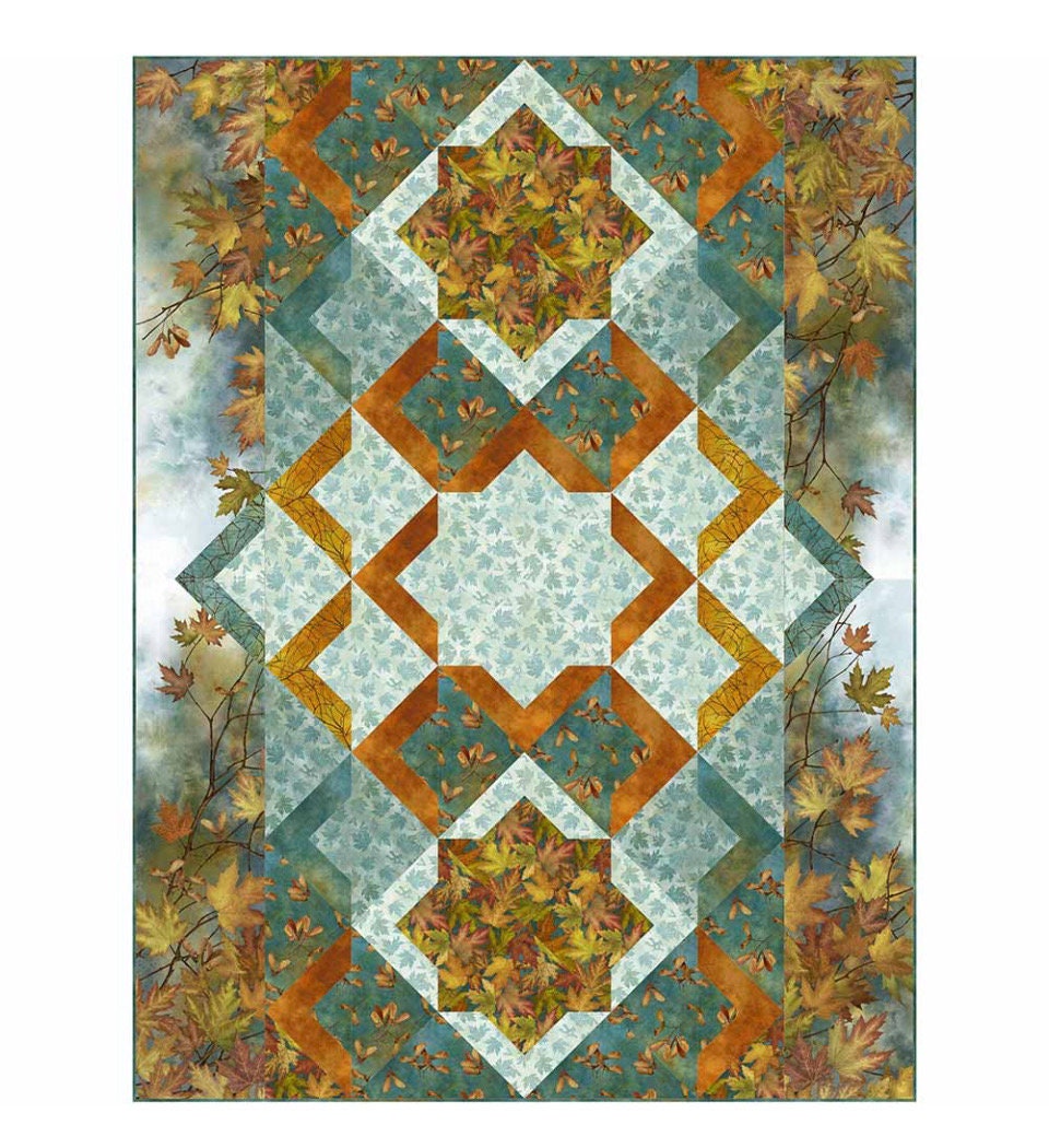 Windswept -quilt Pattern - PTN3141 - by Quiltfox Design - Size: 60" X ...
