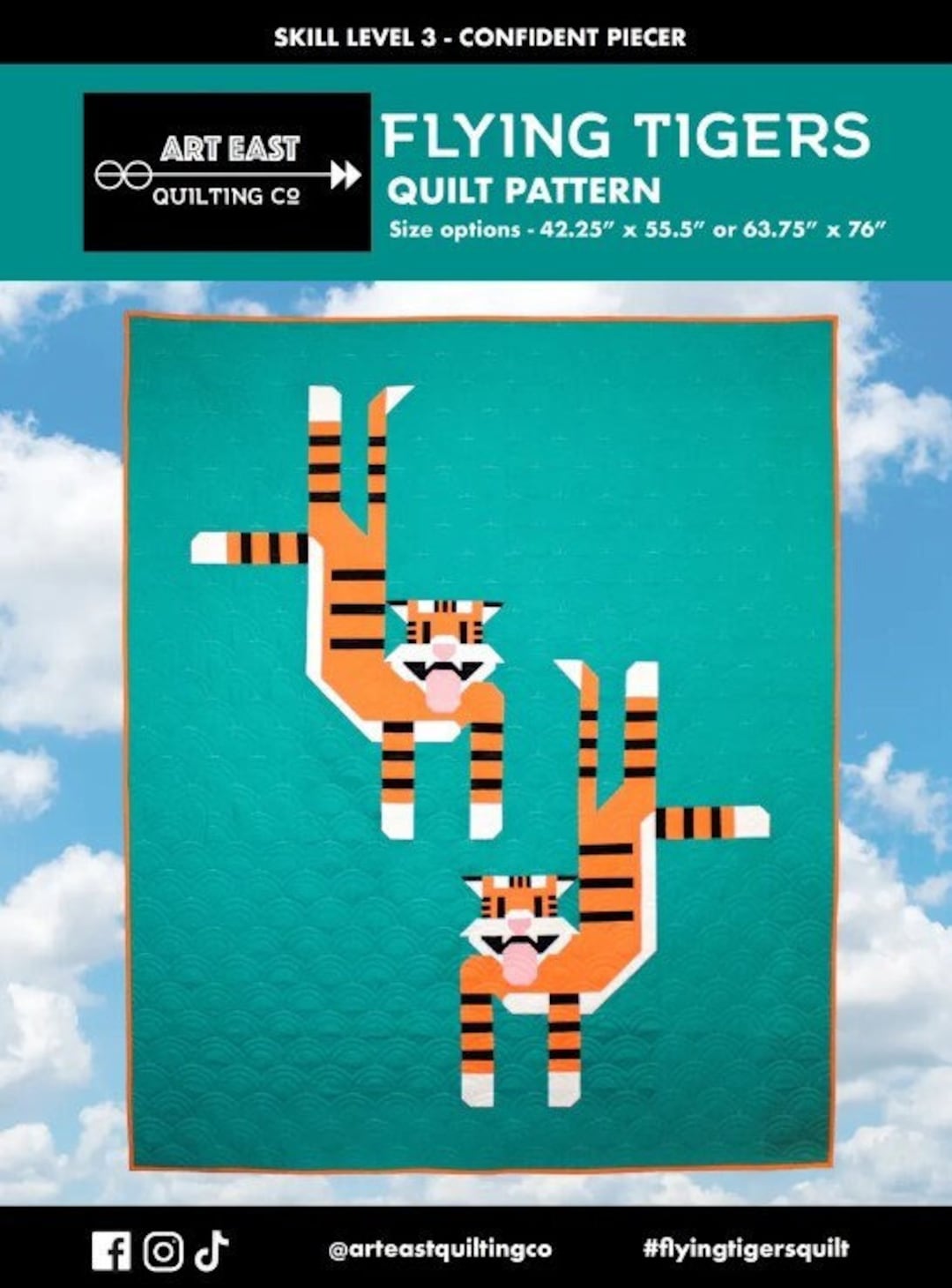 Flying Tigers Quilt Pattern Booklet - PATTERN - by Art East Quilt ...