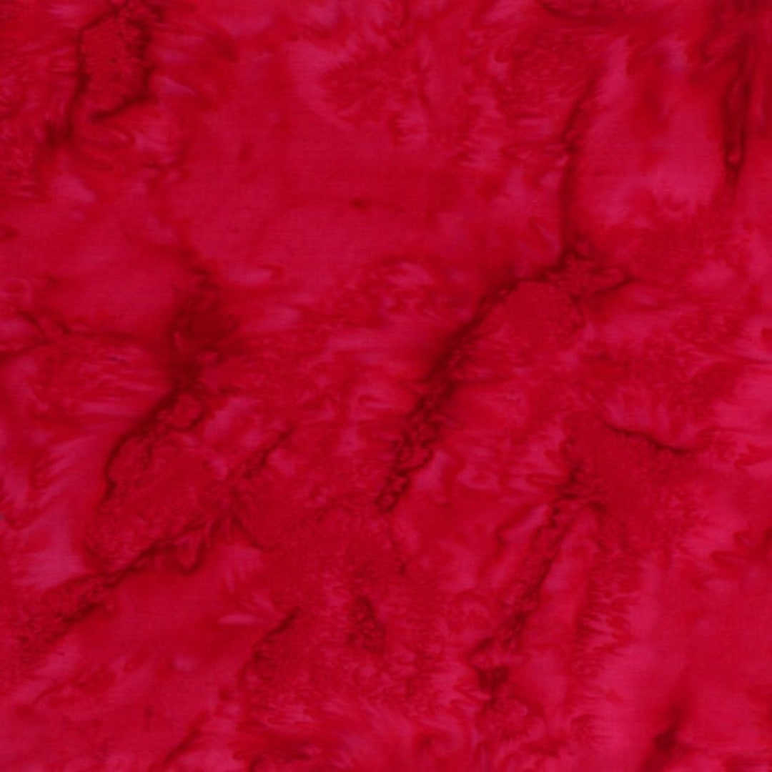 1895 Bali Watercolors Batiks - #5 Red - Yardage - by Hoffman Fabrics ...
