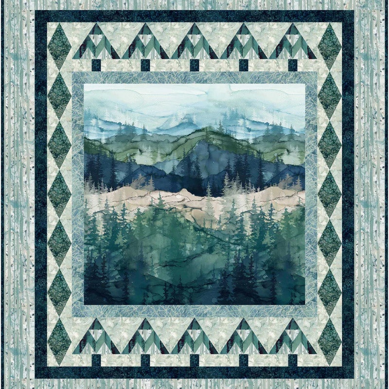 Mountain Quilt Panel - Etsy