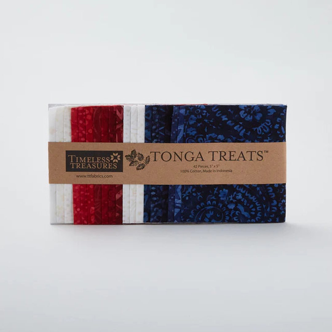 Tonga Treats Batiks - Liberty Minis - Charm Pack - (42) 5” Squares - 5 ...