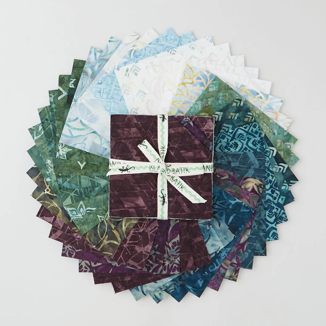 Bellingham Bay Batiks - Charm Pack - (42) 5" Squares - Stamp Pack - by ...