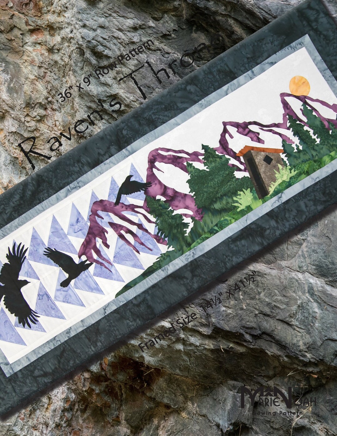 Raven's Throne Lazer Cut KIT - by Marie Noah at Northern Threads ...