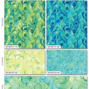 Allure - Large Texture - Turquoise Multi - Yardage - by Deborah Edwards ...