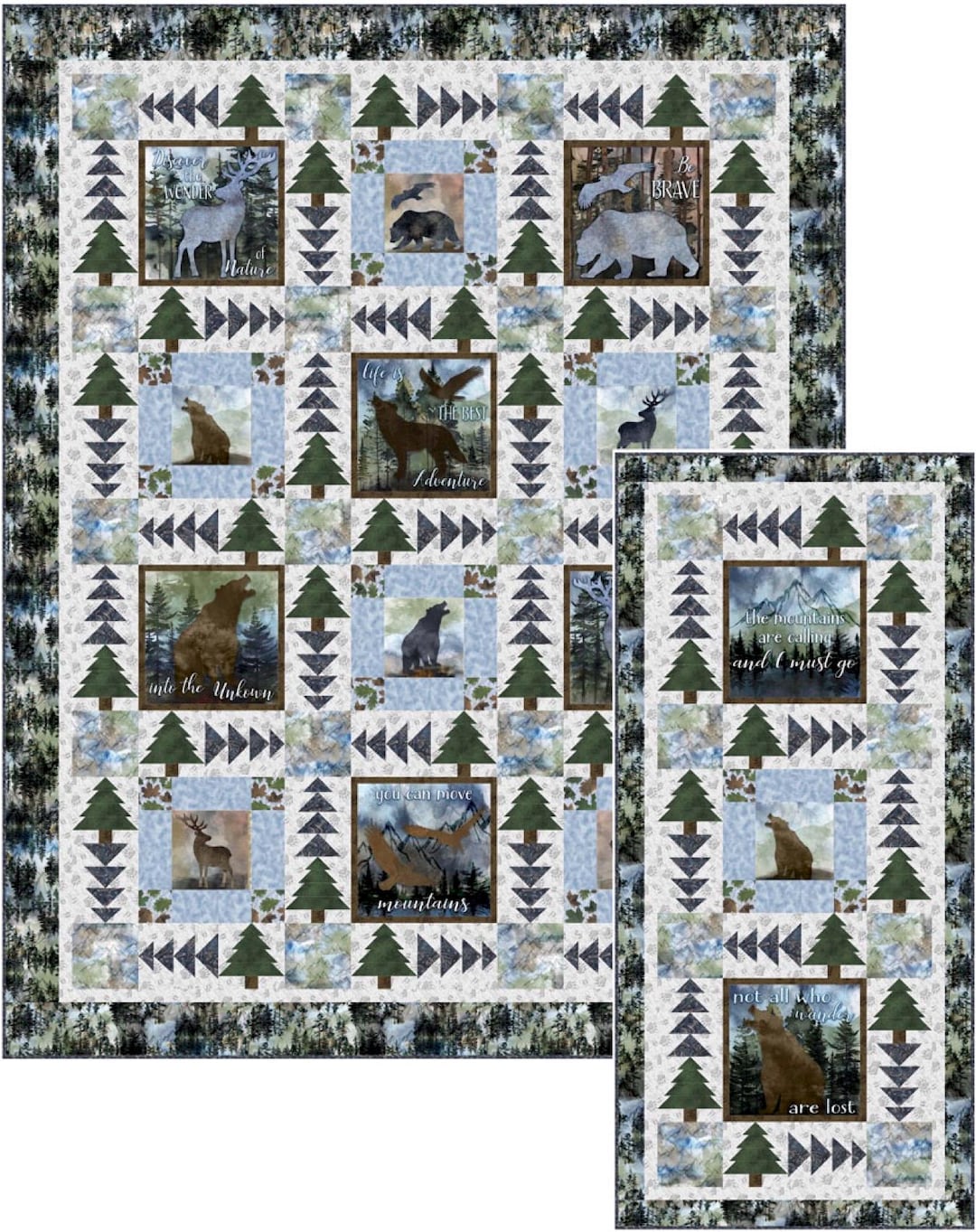 Nature Adventures - Quilt PATTERN - Pine Tree Country Quilts - Multiple ...