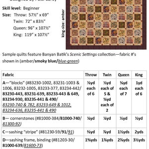 Window Panes - Quilt PATTERN - by Patti's Patchwork - Multiple Sizes ...