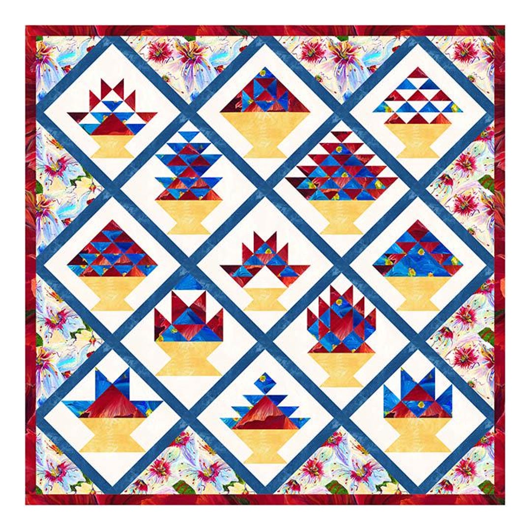 Sarah's Succulents - Quilt PATTERN - by Sarah's Softies - 55" X 55 ...