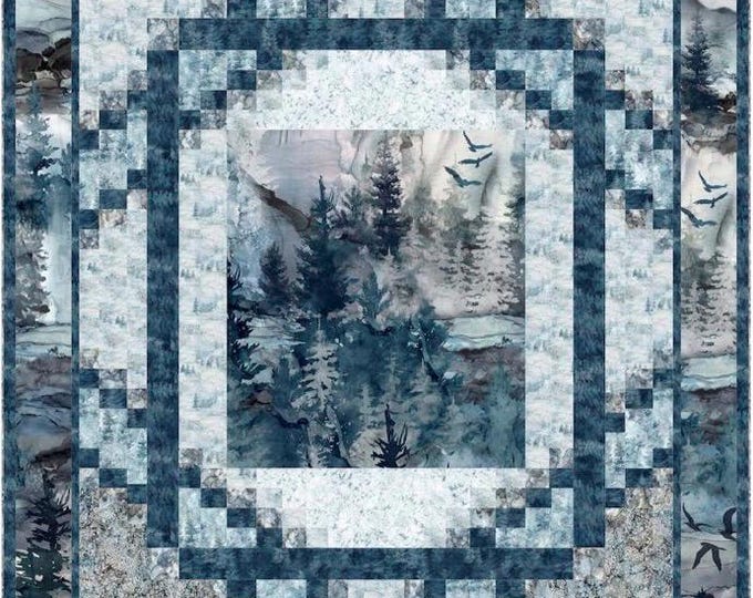 Split Scene - Quilt PATTERN - Pine Tree Country Quilts - 94" X 106.5 ...