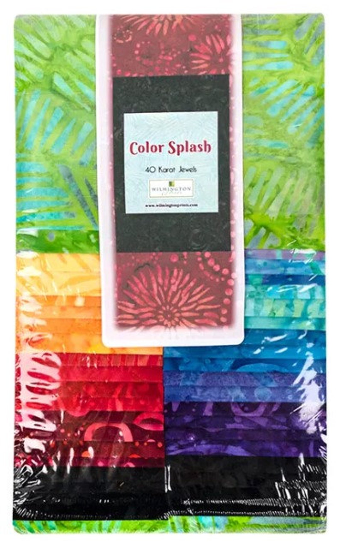 Color Splash Batiks - 40 Karat Gems - Jelly Roll - (40) 2.5" X 42 ...