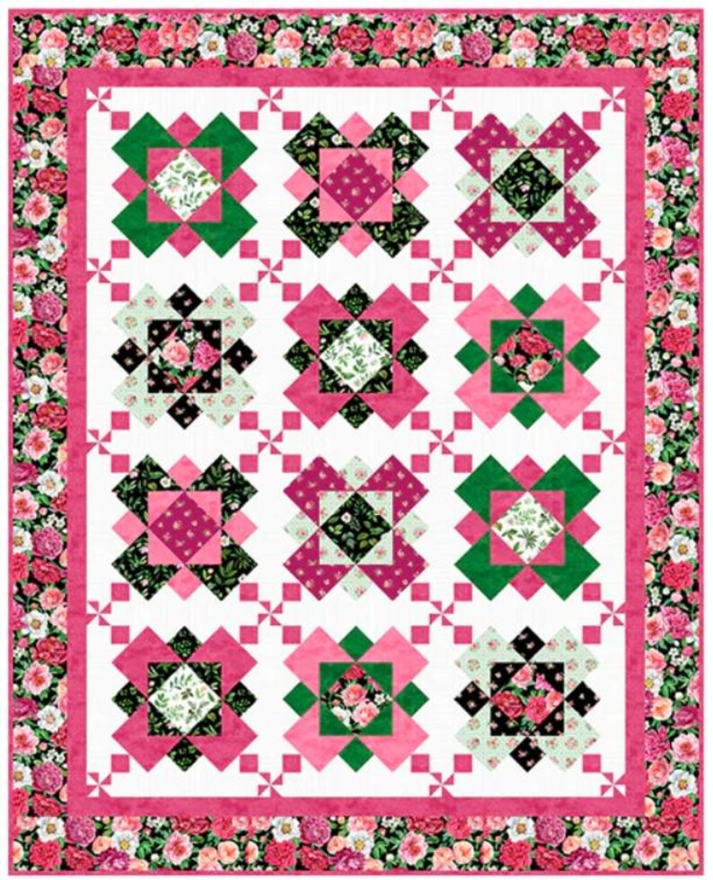 Windy Garden - Quilt Pattern - Bound to Be Quilting, Pat Syta & Mimi ...