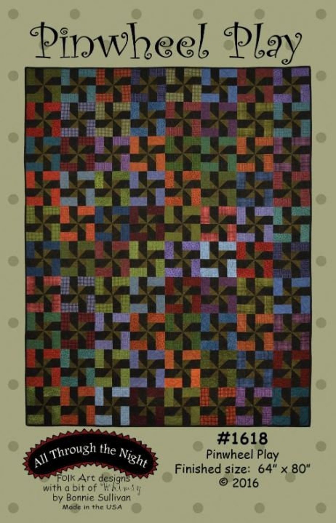 Pinwheel Play Quilt PATTERN by Bonnie Sullivan for All - Etsy