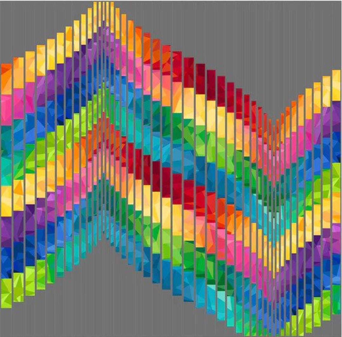 Fractal - Quilt PATTERN - by Patti's Patchwork - Bargello - Multiple ...