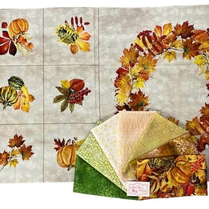 Celebrate Autumn - Fat Quarter Bundle Plus PANEL! - 7 Fat Quarters + 24 ...