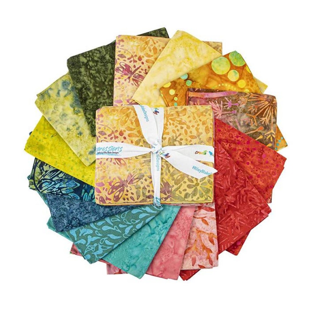 Expressions Batiks - Expressions Fat Quarter Bundle - (15) 18" X 22 ...