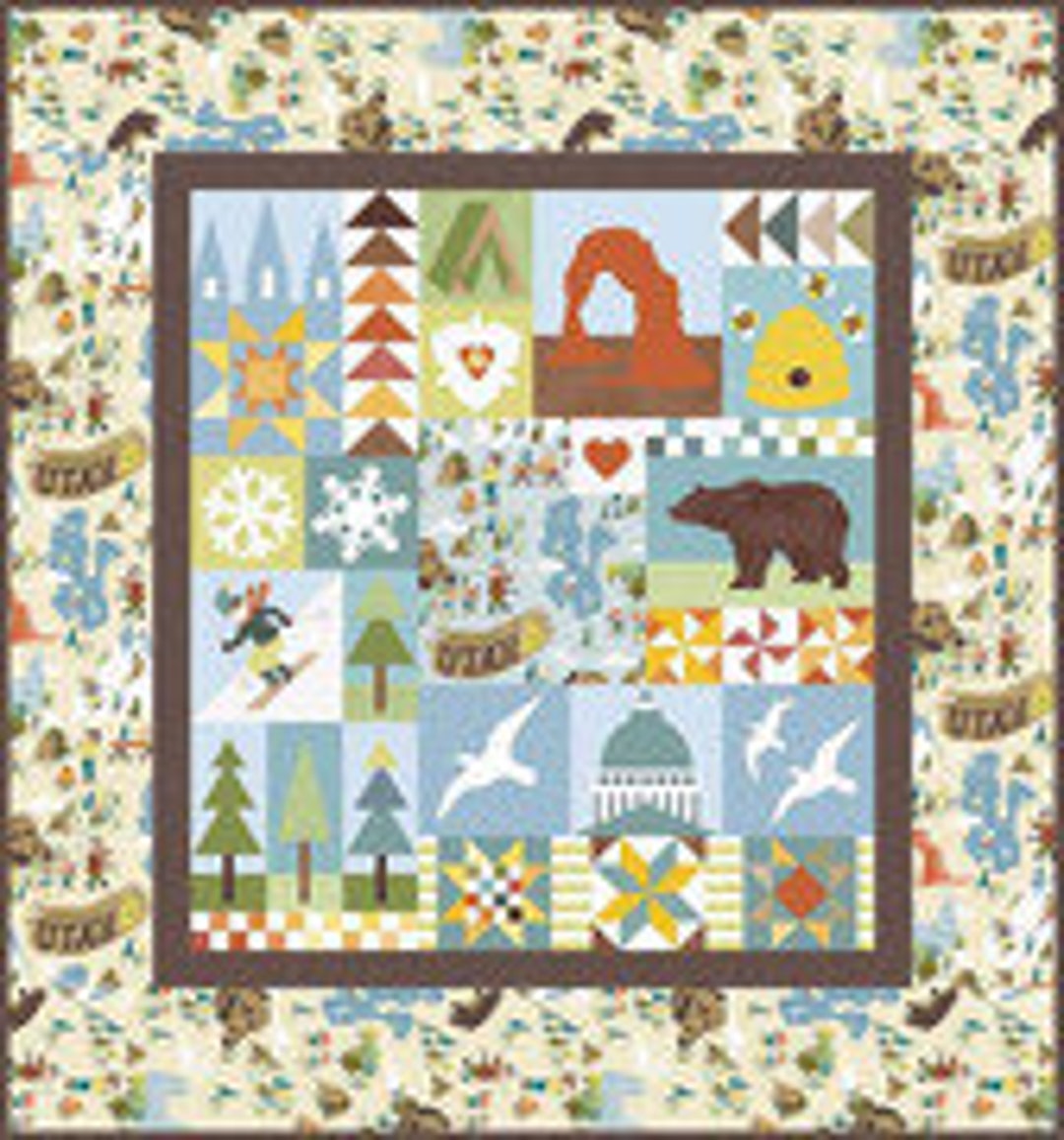 Utah Quilt Pattern - Quilt PATTERN - by Riley Blake Designs - Finished ...