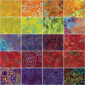 Expressions Batiks Carnival 10 Stacker Batik Layer Cake 10-CARNVL-42 - Etsy