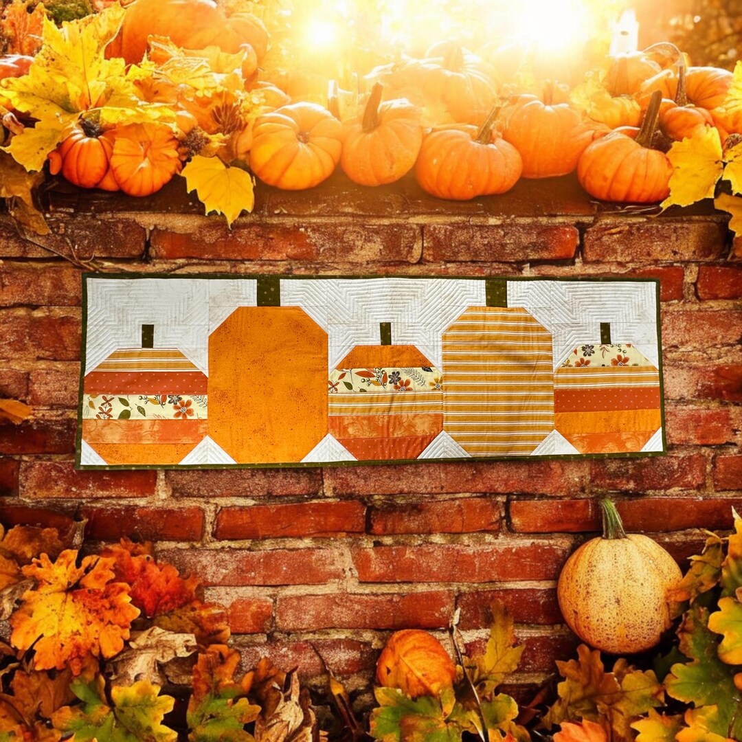 Pumpkin Hollow Runner Kit - Quilt KIT - Designed by Tricia Lynn Maloney ...