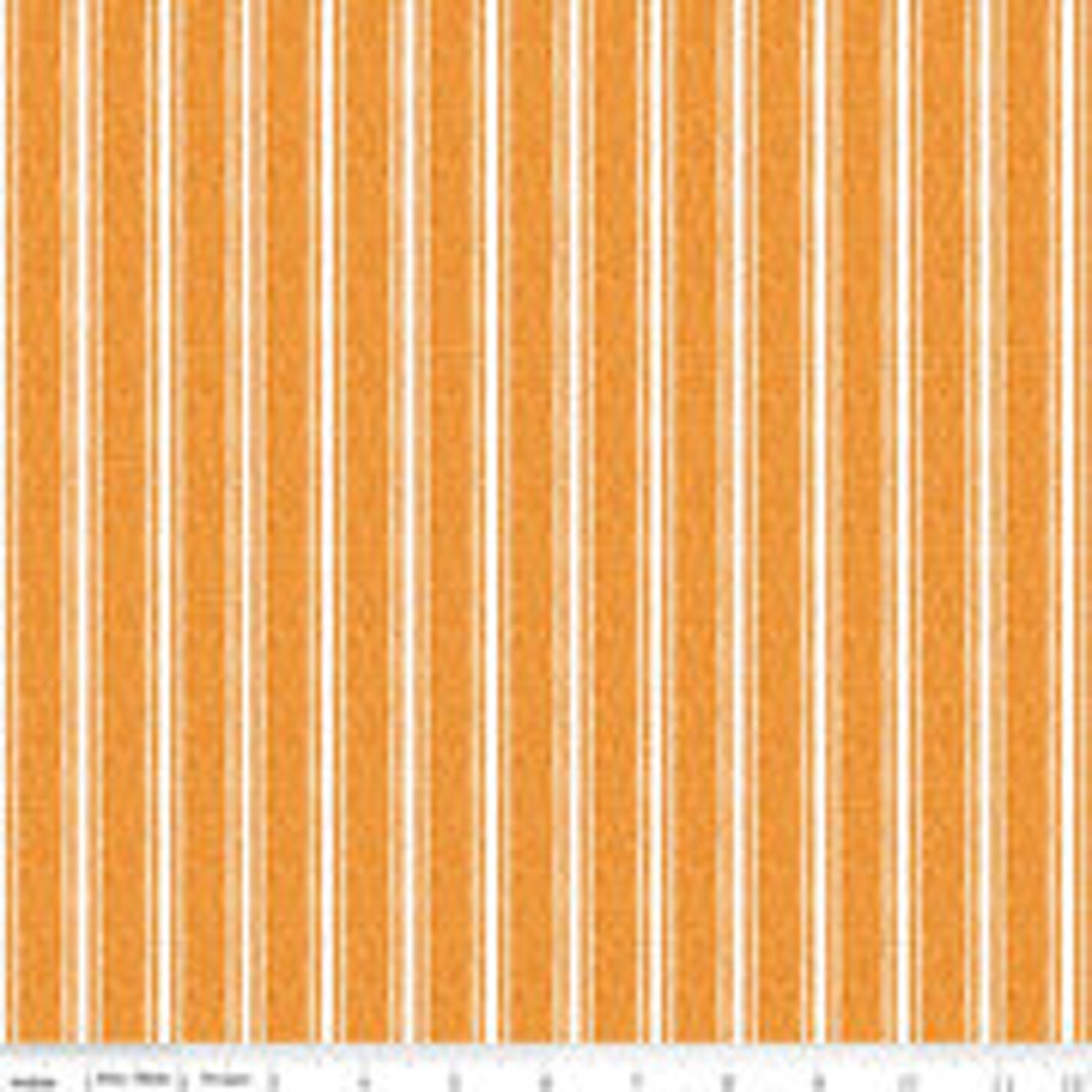 Queen of We'en Ticking Texture Orange - by J. Wecker Frisch for Riley ...