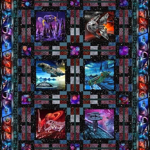 Sci-fi Quilt - Quilt PATTERN - Jason Yenter - in the Beginning - Outer ...