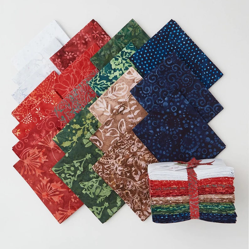 Java Batiks by Maywood Studio - Holiday Favorites - Fat Quarter Bundle ...