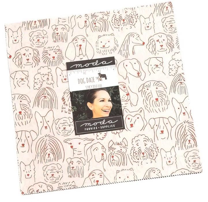 Dog Daze - Layer Cake - 10" Squares - Stacker - 42/pkg - Designed by ...