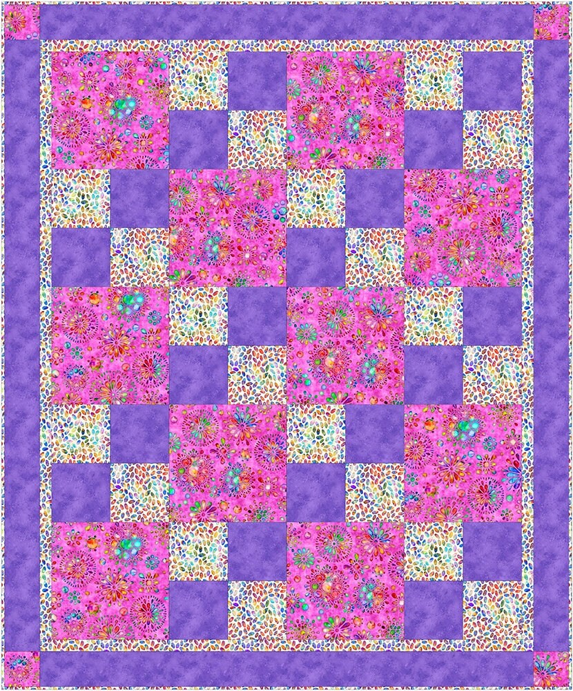 Sew Quick 3 Yard Quilt Pattern - by Fran Morgan of Fabric Cafe - 091124 ...