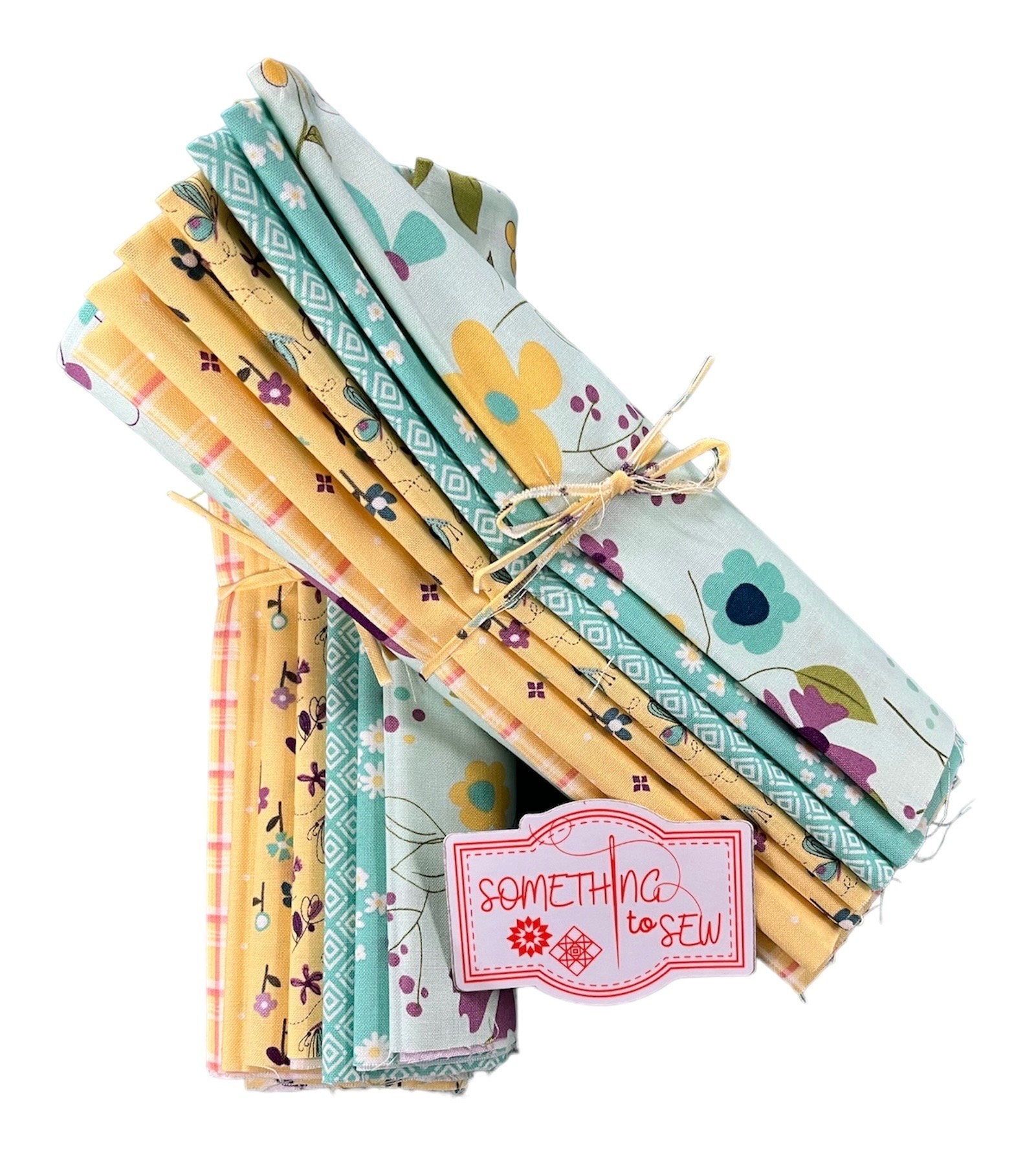 Hello Spring - Fat Quarter Bundle - 2 Colorways: Mint/yellow OR Lilac ...
