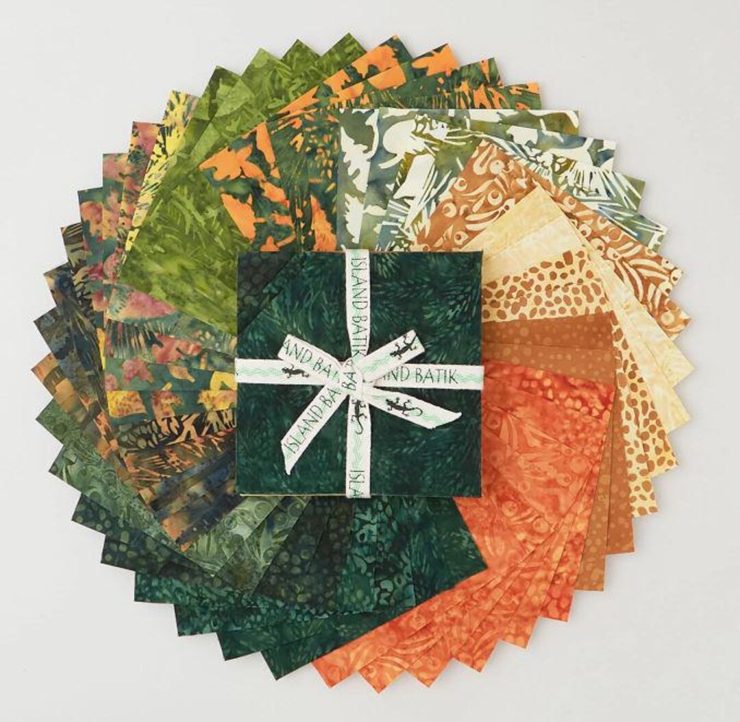 Sandalwood Batiks - Charm Pack - (42) 5” Squares - by Island Batik ...