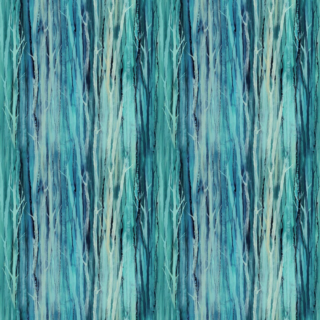 Cedarcrest Falls Medium Teal Twig Texture - Yardage - by Deborah ...