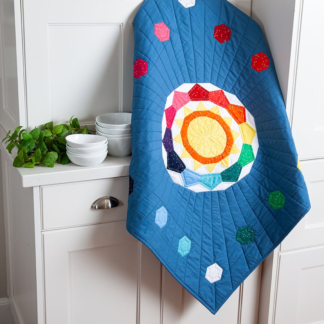 Riley Blake TABLE TOPPER Kit - Sunny Rainbow - by Kristy Lea for Riley ...