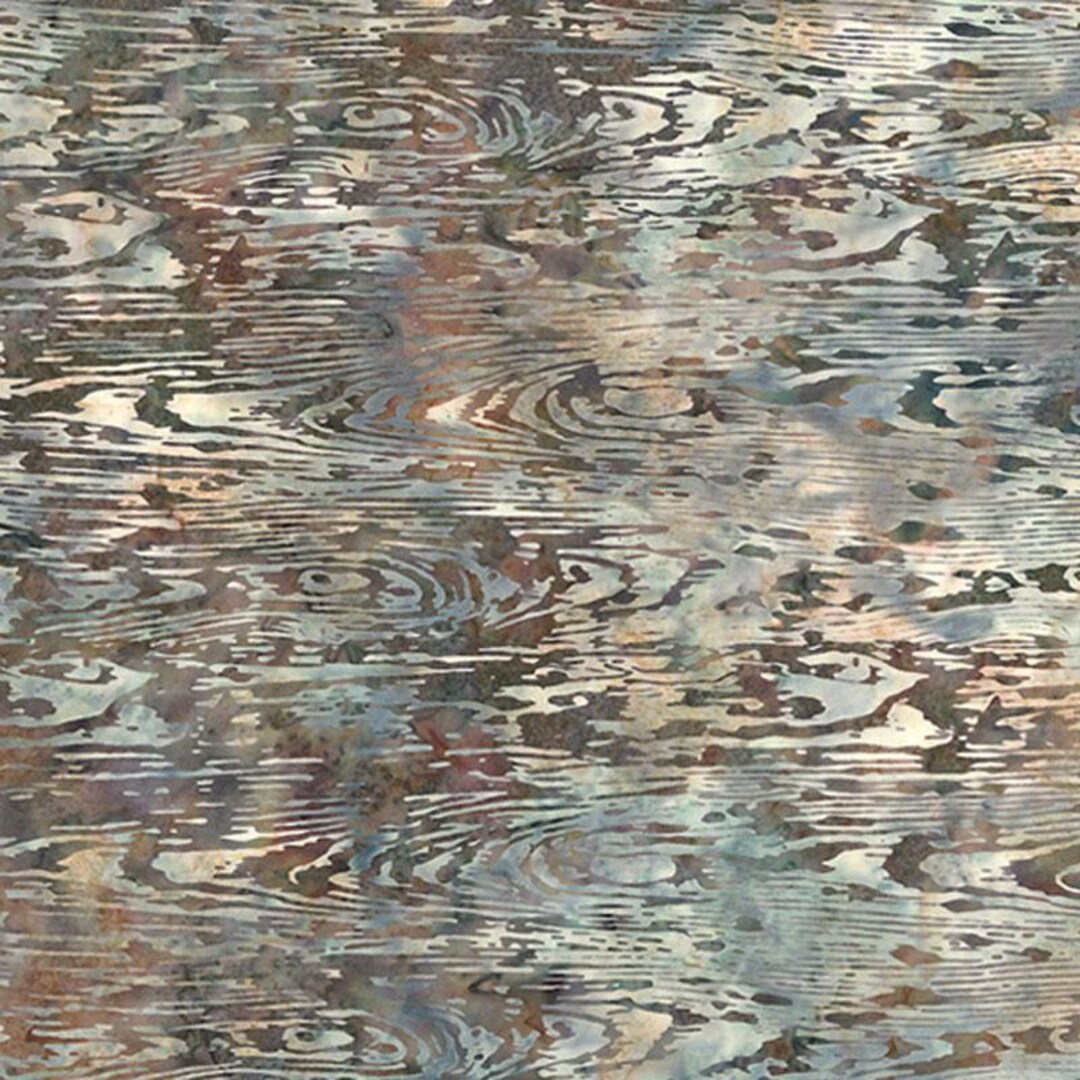Woodland Batiks - Wood Texture, Earthy, Brown/blue - by Mckenna Ryan ...
