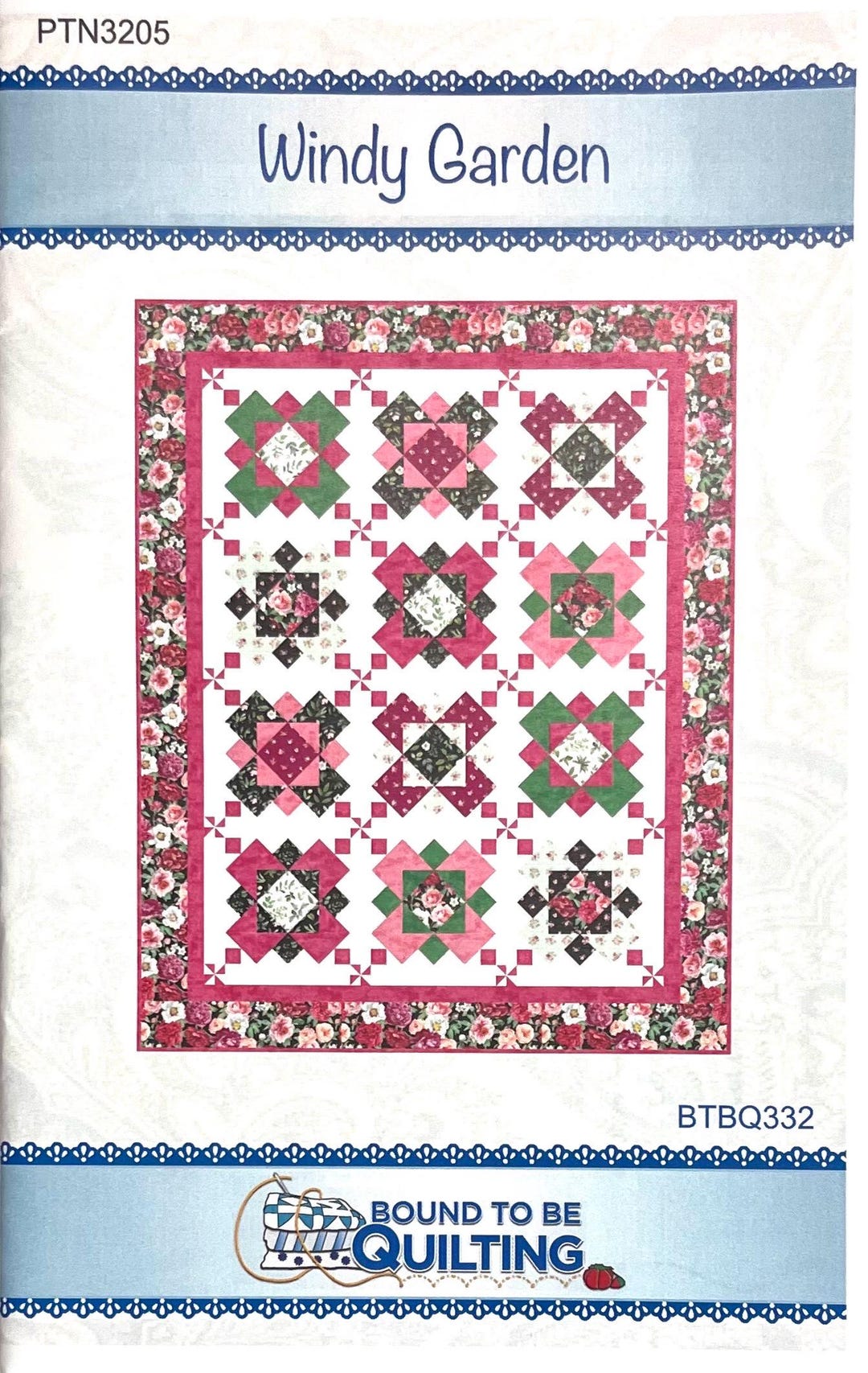 Windy Garden - Quilt Pattern - Bound to Be Quilting, Pat Syta & Mimi ...