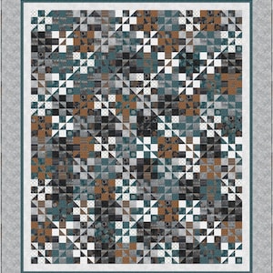 Split Nines - by Patti's Patchwork - Featuring Northcott's Urban Vibe Collection - PTNP043 - Etsy
