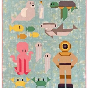 The Deep Dive Quilt Pattern Booklet - by Art East Quilt Company - 9 ...