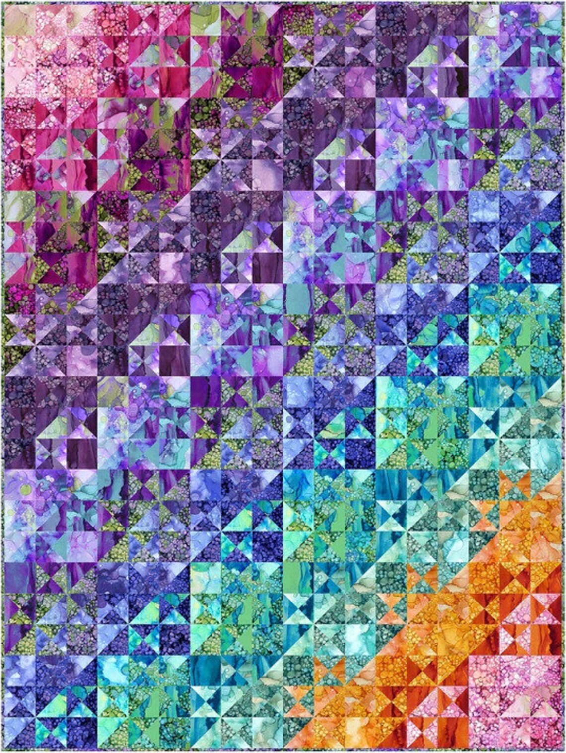 Splendid Split Stars - Quilt PATTERN - by Patti's Patchwork - Multiple ...