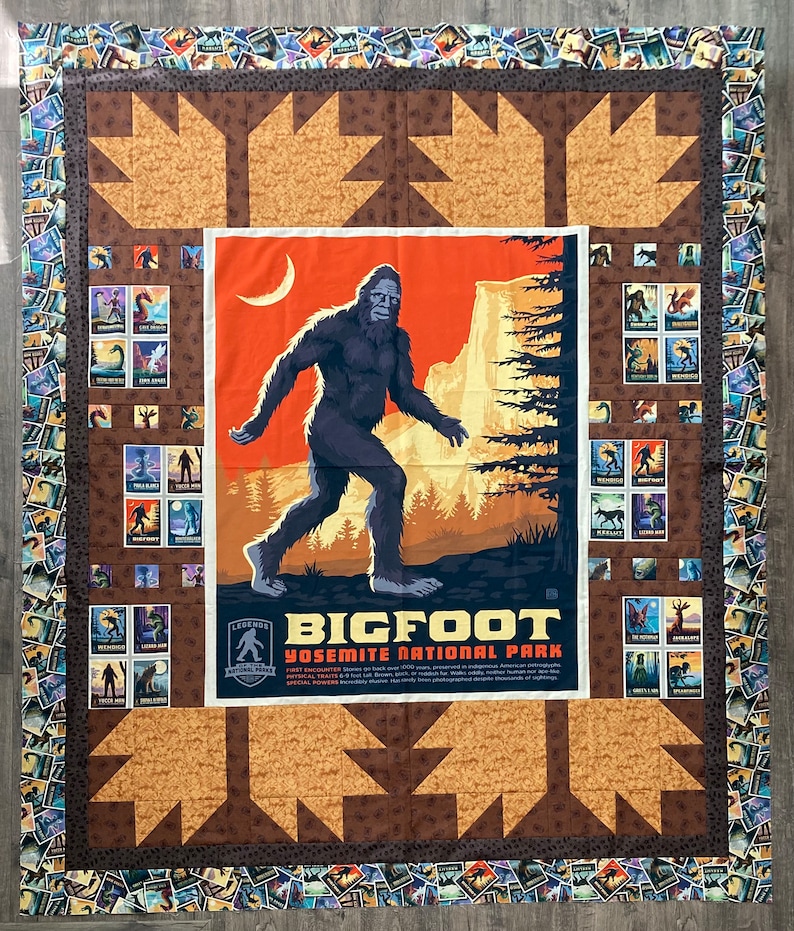 DIGITAL DOWNLOAD - Bigfoot Legends Quilt PATTERN - by Holly Schwager ...