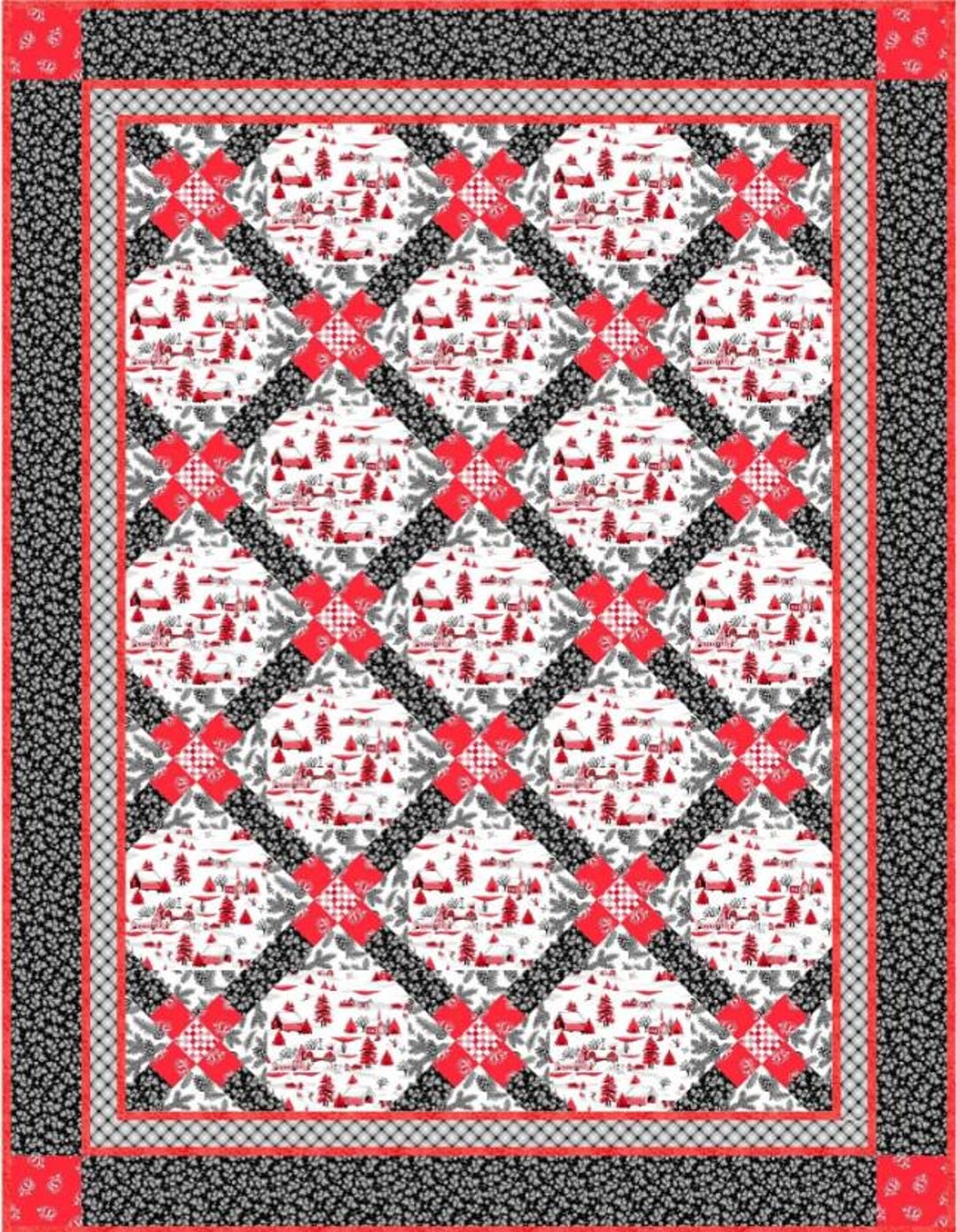 Frosty Crossing - Quilt PATTERN - by Laureen Smith, Tourmaline & Thyme ...