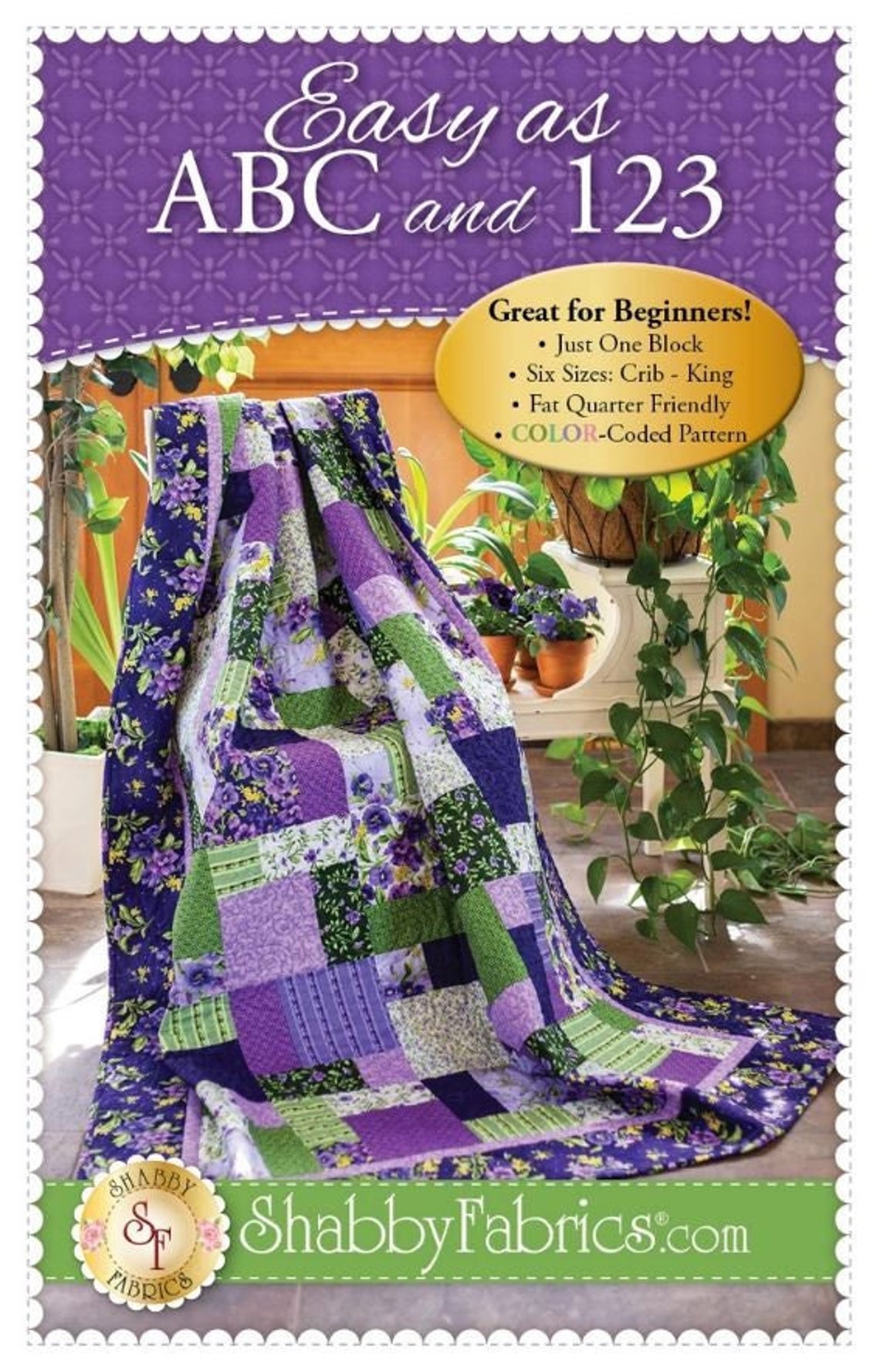 Easy as ABC and 123 Quilt PATTERN by Jennifer Bosworth for - Etsy