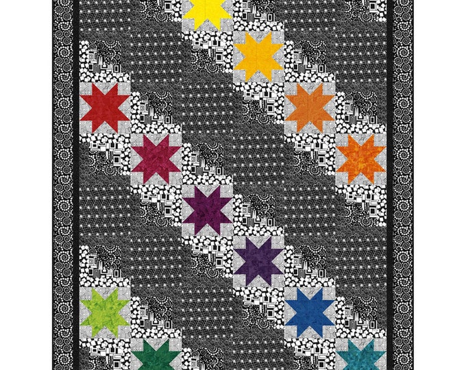Picnic Under the Stars Quilt KIT - Featuring Graphix Batiks by Island ...