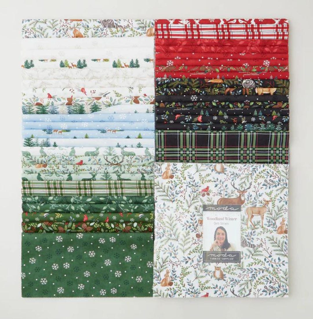 Woodland Winter Layer Cake - 42 10" Squares - by Deb Strain for Moda ...