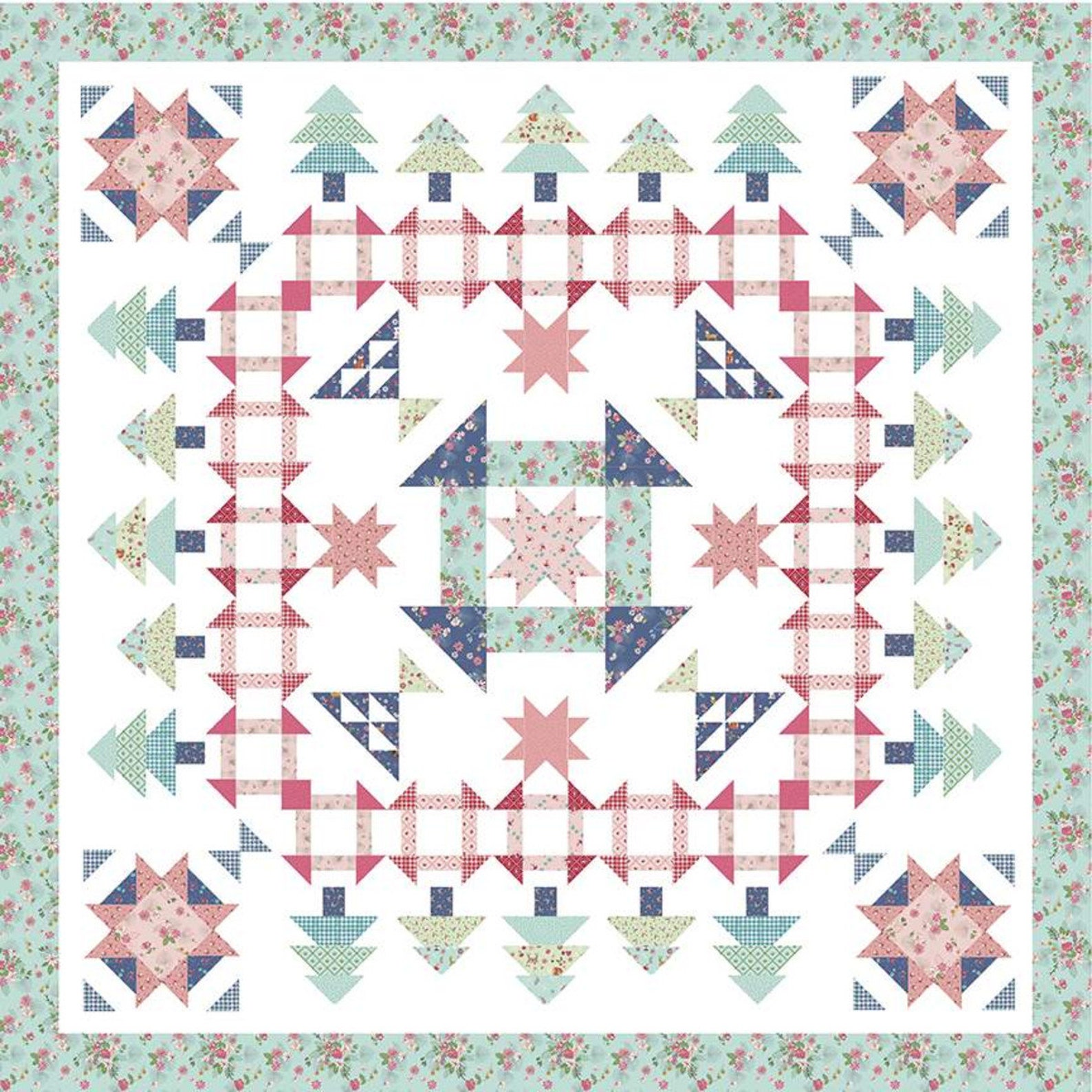 A Walk in the Woods Quilt PATTERN by Beverly Mccullough of - Etsy