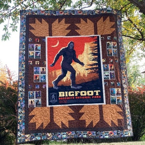 Bigfoot Legends Quilt KIT - by Holly Schwager of Something to Sew - 1 Yard Panel, Cryptids ...