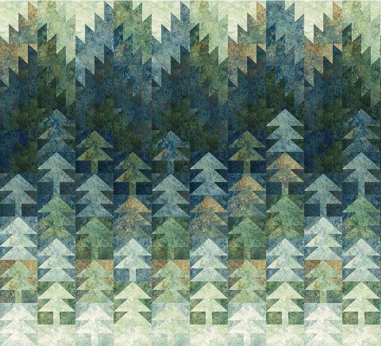 Misted Pines 2.0 Quilt Kit - by Patti’s Patchwork - 3 Sizes Available ...
