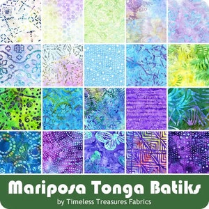 Tonga Treats Batiks - Mariposa - Minis - Charm Pack - (42) 5” Squares ...