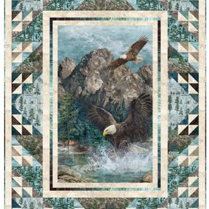 Soar! - Quilt PATTERN - by Patti's Patchwork - Multiple Sizes - Features Eagle's Pass Fabric by ...