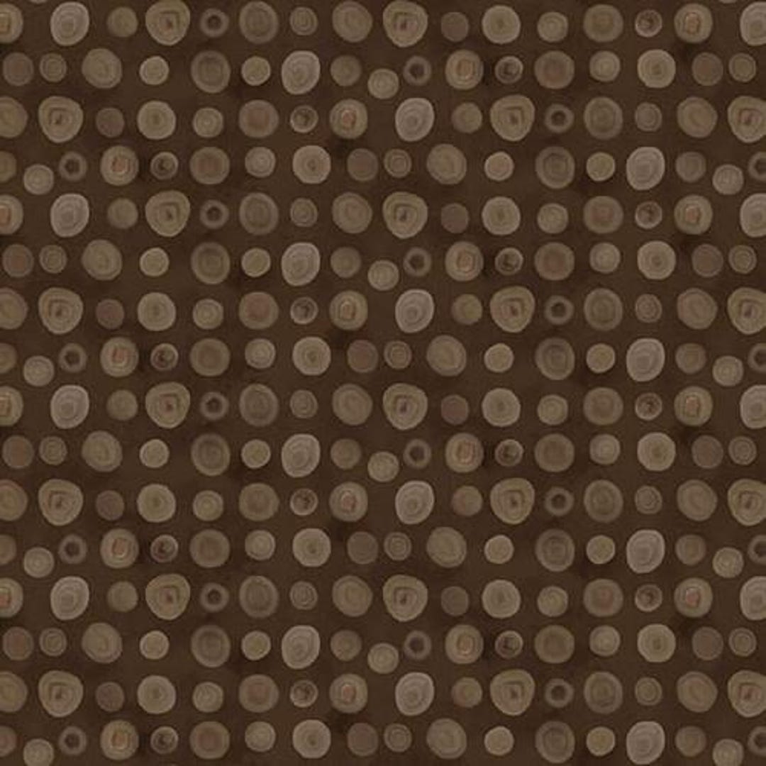 Moonlit Stroll - Brown Tree Rings - by Jan Shade Beach for Henry Glass ...