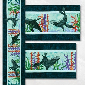 Ocean Acrobats PATTERN - by Marie Noah at Northern Threads - Row by Row ...