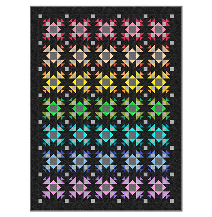Summer Cactus Blooms - Quilt PATTERN - by Laureen Smith, Tourmaline ...
