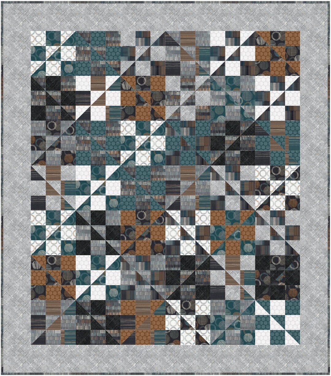 Split Nines - by Patti's Patchwork - Featuring Northcott's Urban Vibe Collection - PTNP043 - Etsy