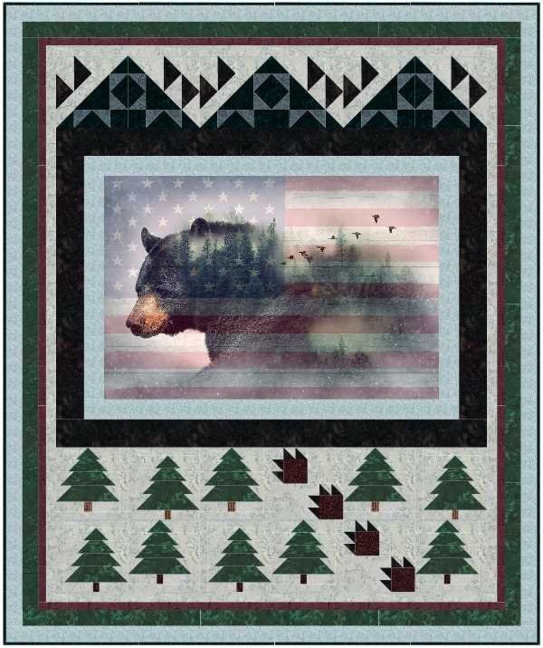 Bear Pause - Quilt PATTERN - by the Fabric Addict - Multiple Sizes ...